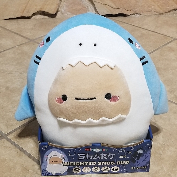 MIMI & COCO | Toys | Mimicoco Shark Weighted Snug Bud 1 Inch Plush ...